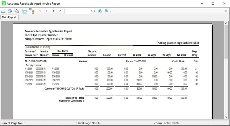 How to run Sage 100 Accounts Receivable Trial Balance and Aged Invoice ...
